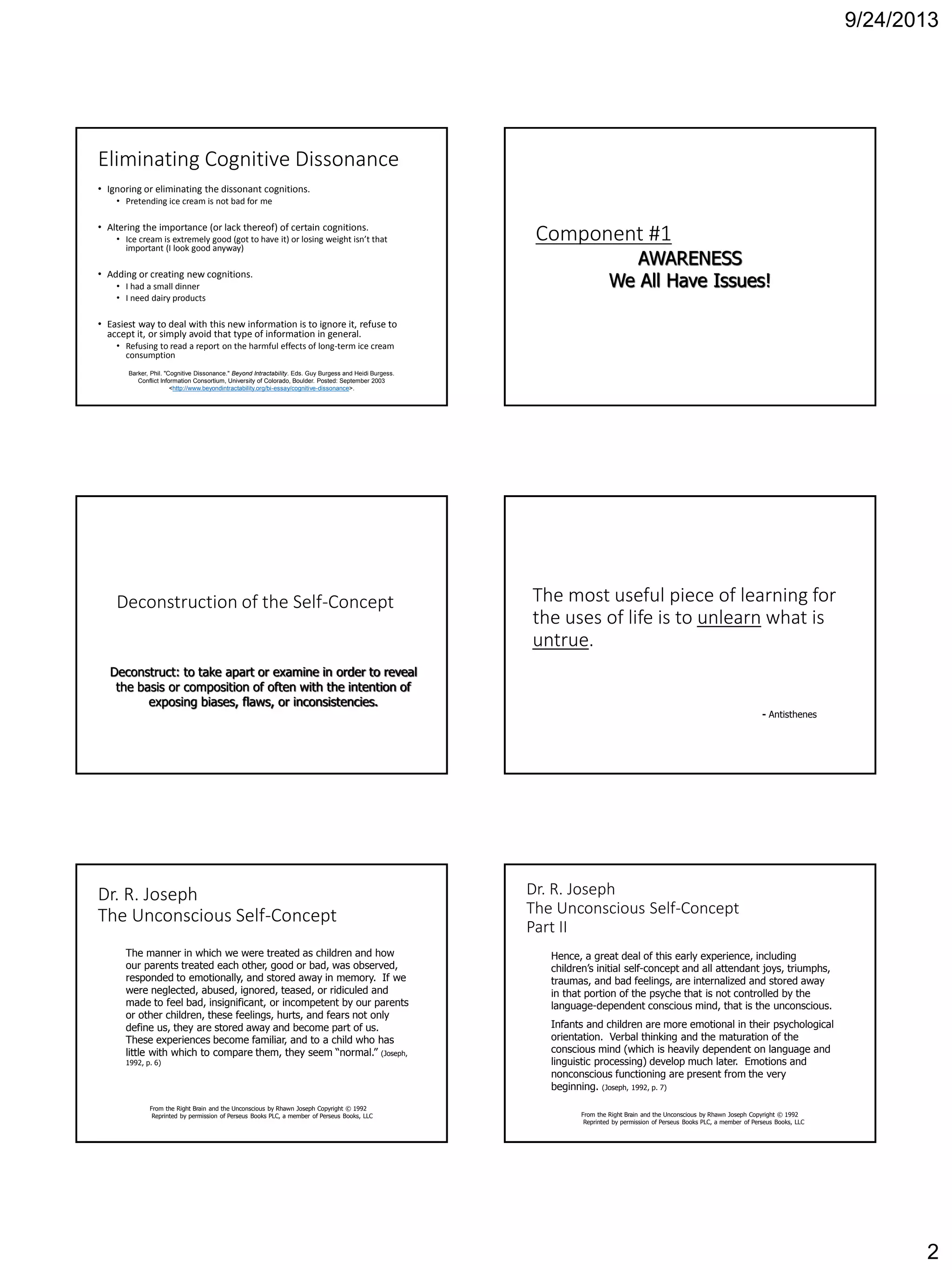 The Unconscious Learning Lies and the Unconscious Teaching Lies | PDF