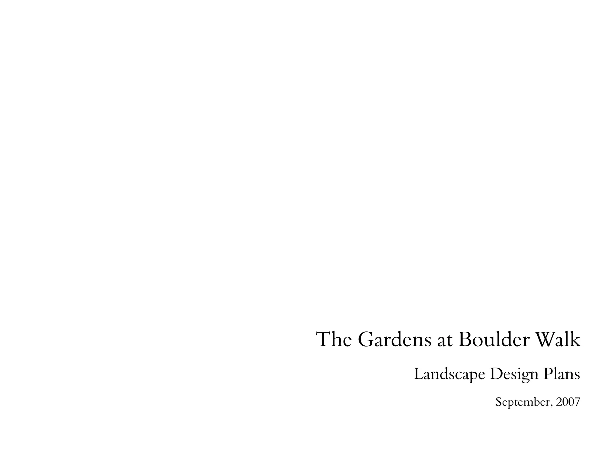 Community Master Landscape Design Example | PDF