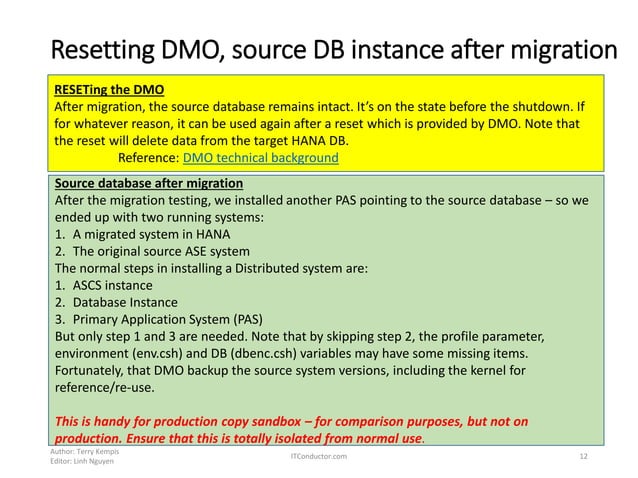 Bw Migration To Hana Part 2 Sum Dmo Tool For Sap Upgrade And Migration Ppt