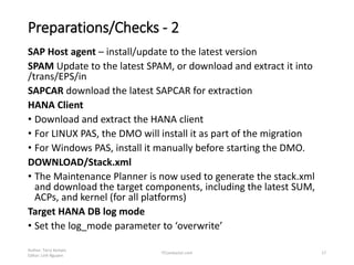 BW Migration to HANA Part 2 - SUM DMO Tool for SAP Upgrade & Migration ...