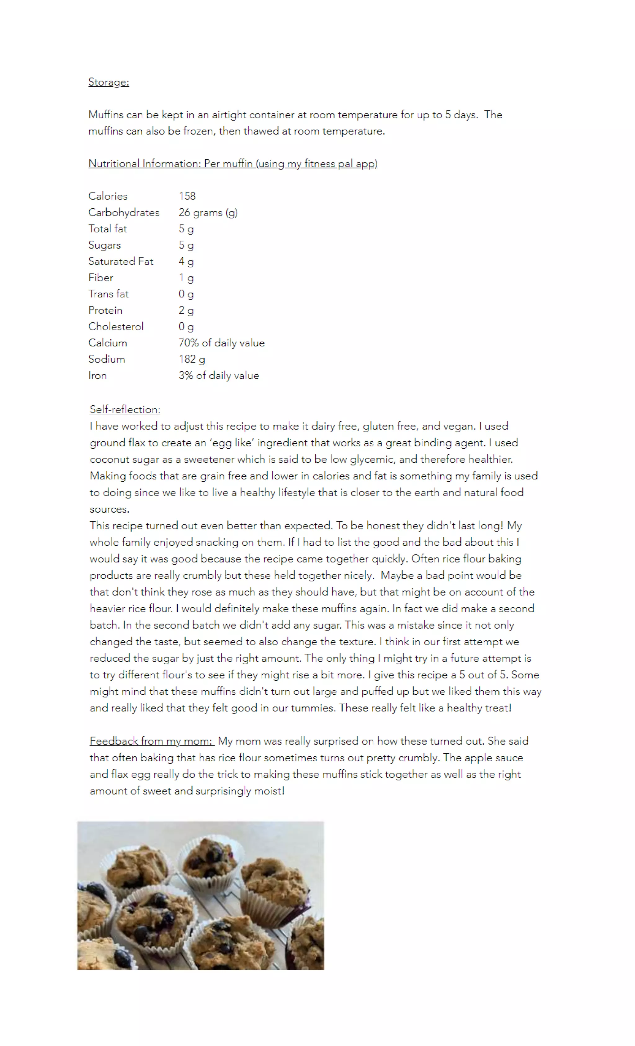 Modifications Recipe Assignment | PDF
