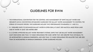 BWM_TRENDS_REV_1.pptx ballast water management convention and plan | PPTX