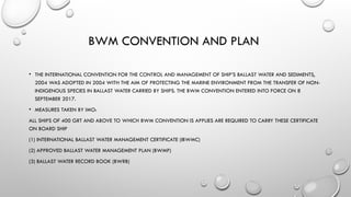 BWM_TRENDS_REV_1.pptx ballast water management convention and plan | PPTX