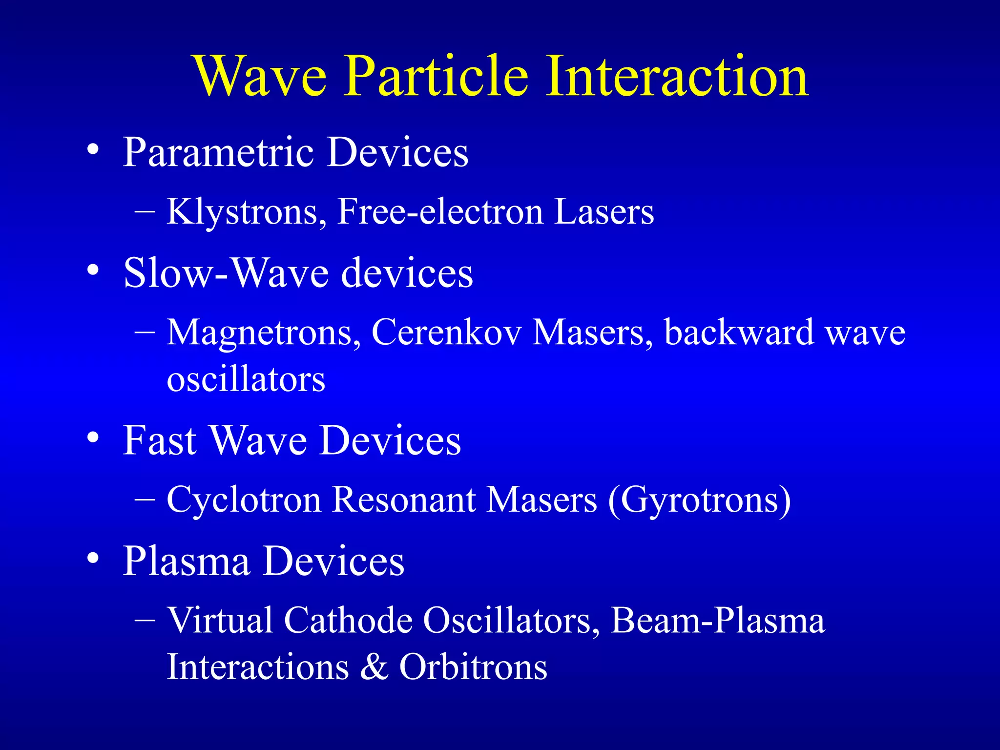 backward wave oscillator | PPT