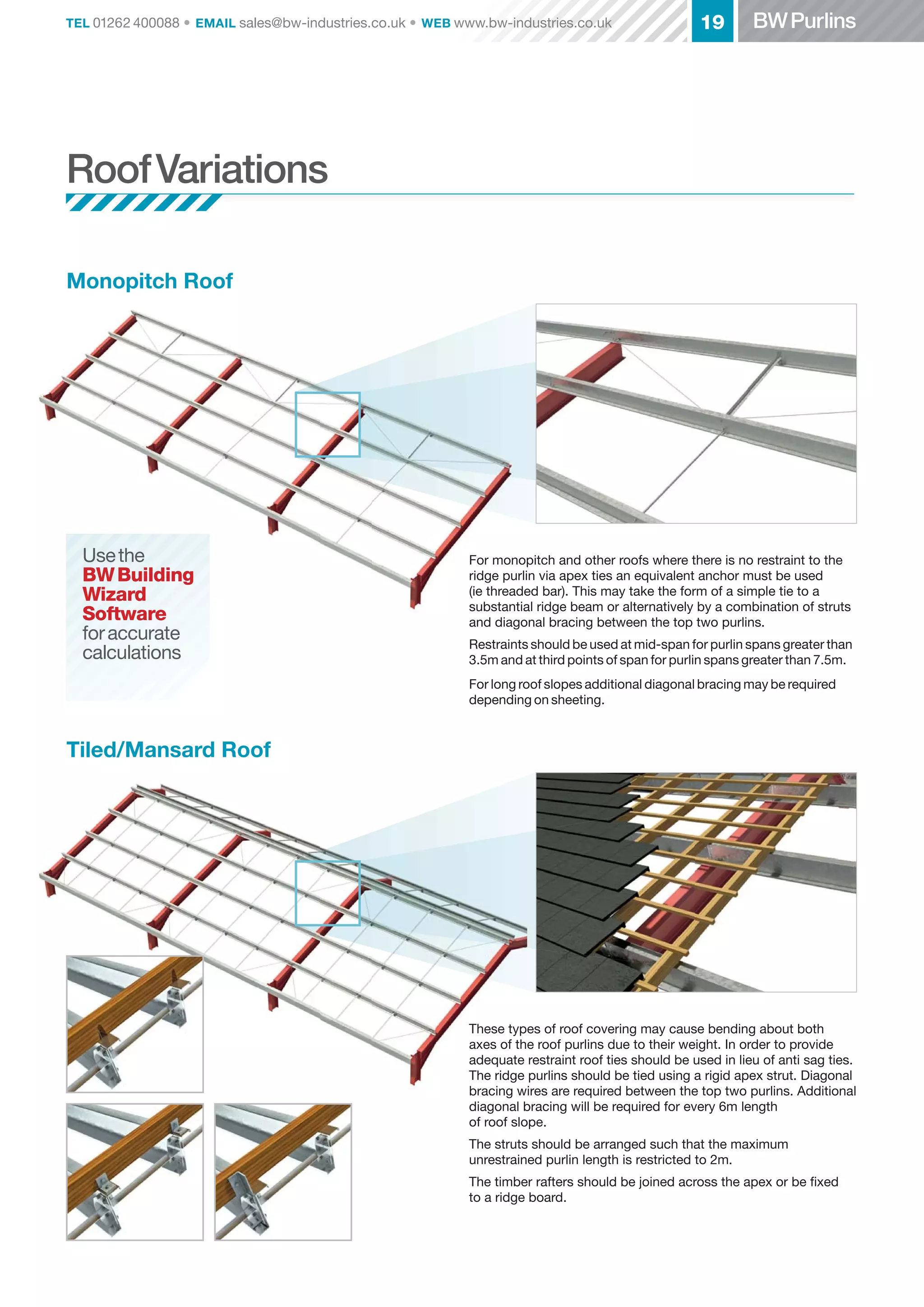 BW Industries : Steel Roof Purlins | PDF