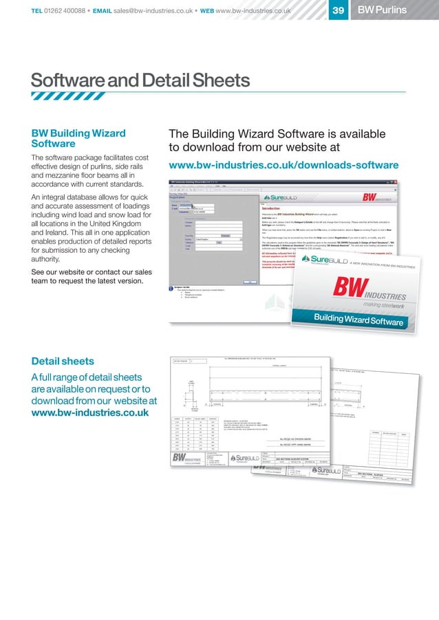 BW Industries : Steel Roof Purlins | PDF