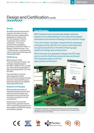 BW Industries : Steel Roof Purlins | PDF