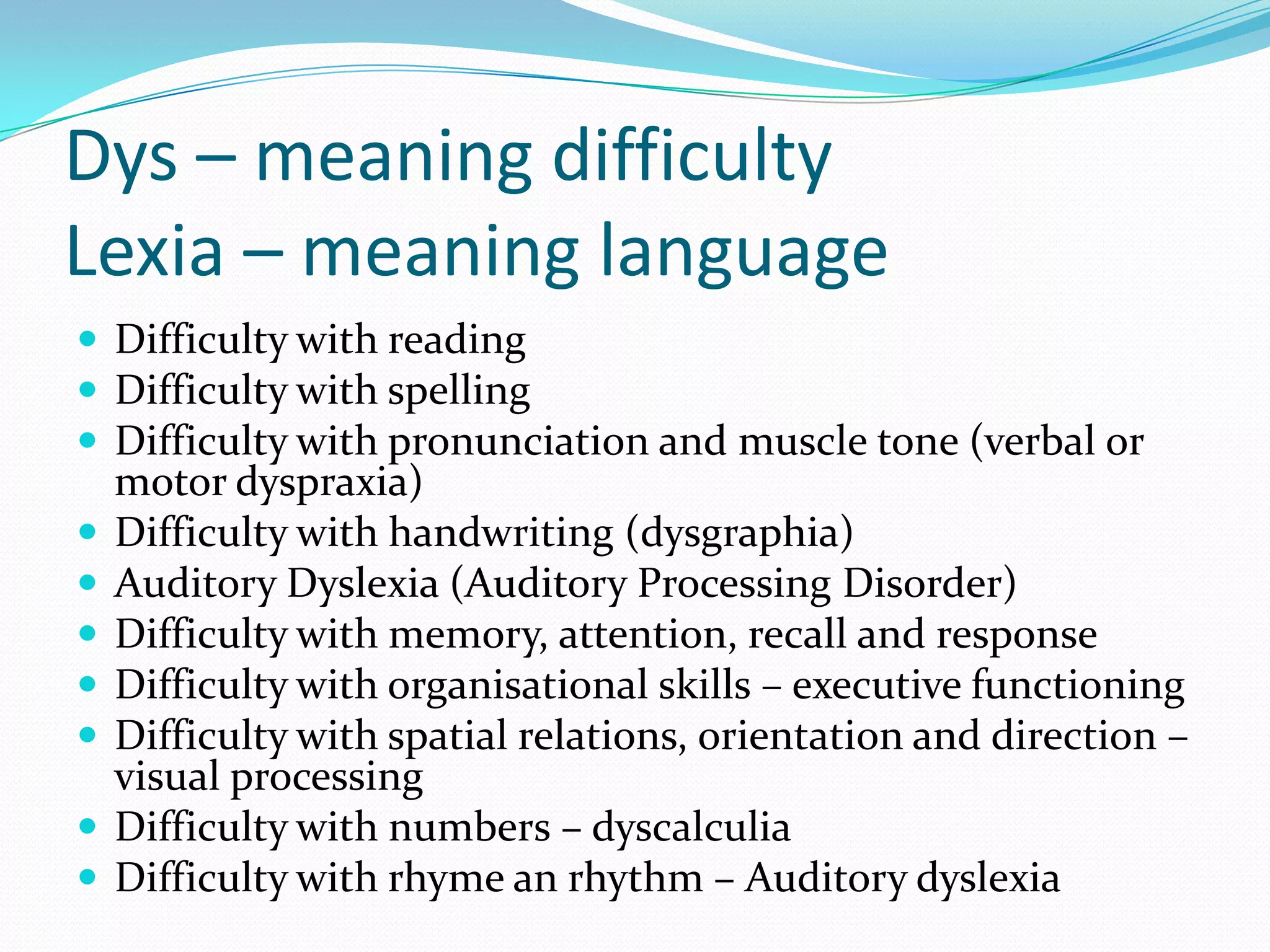 Bwsp Literacy Difficulties | PPTX