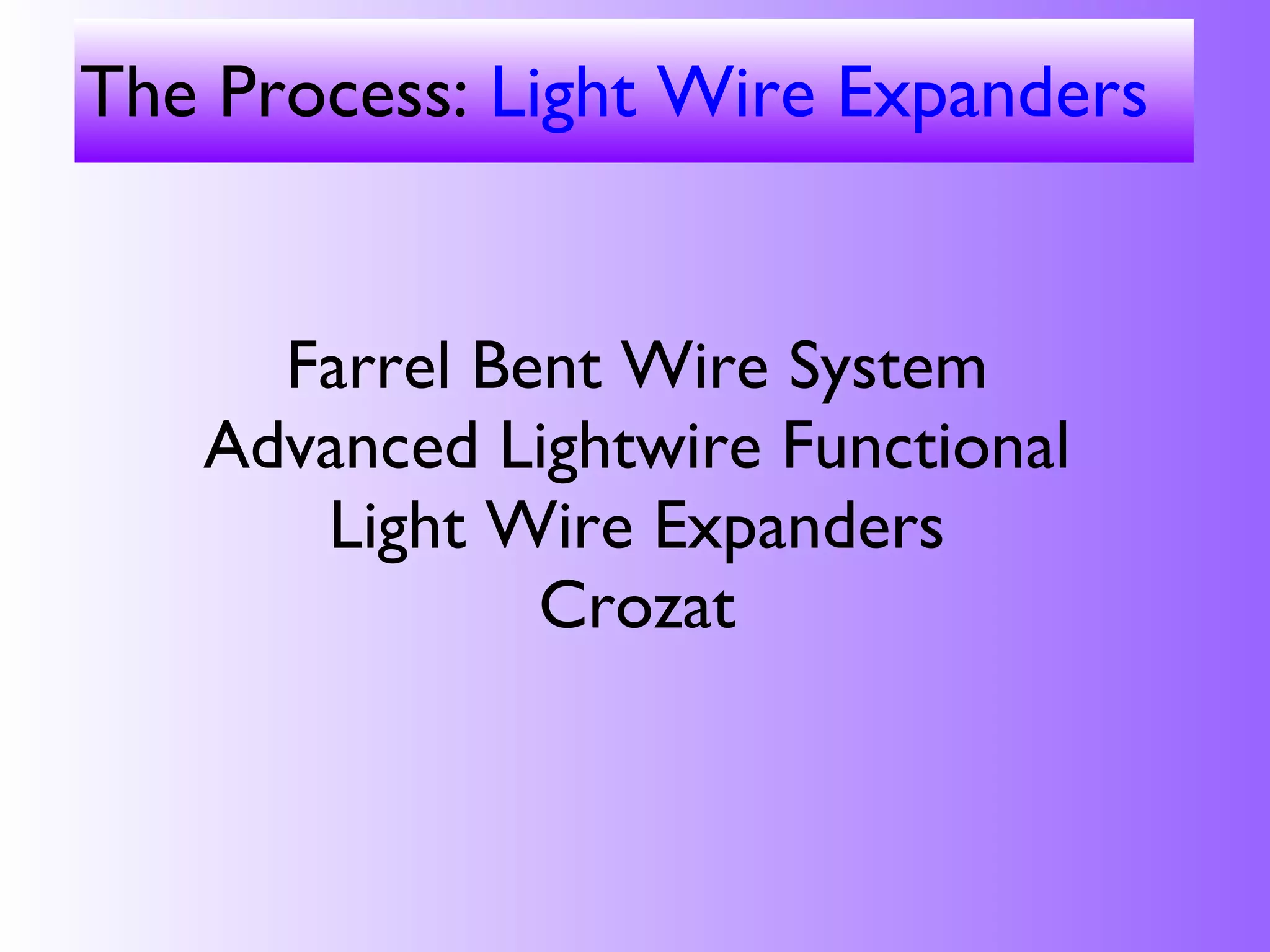 BWS placement and adjustment | PPT