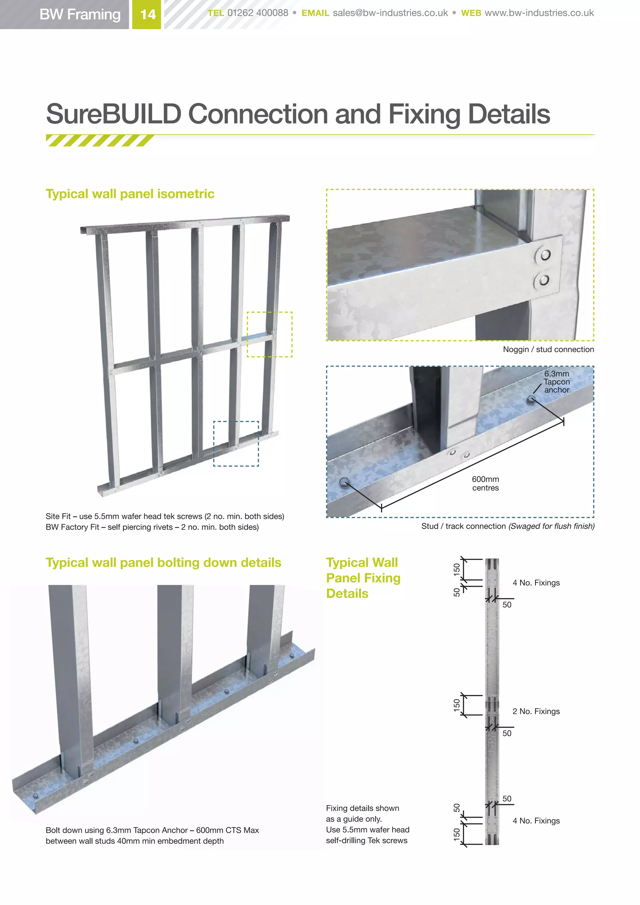 BW Steel Framing Systems 2014 | PDF
