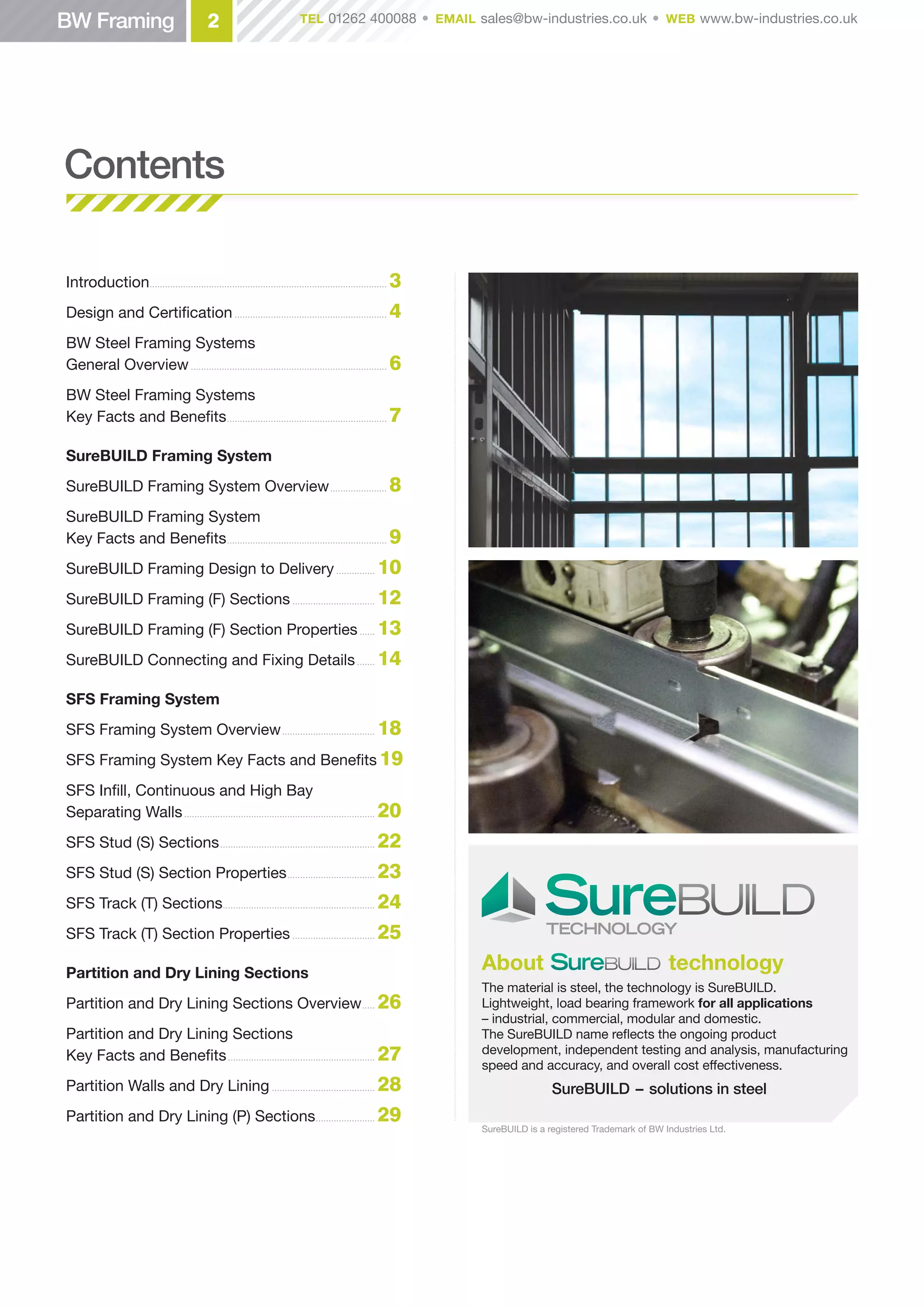 BW Steel Framing Systems 2014 | PDF