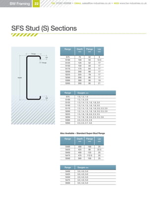 BW Steel Framing Systems 2014 | PDF