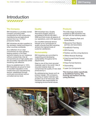 BW Steel Framing Systems 2014 | PDF