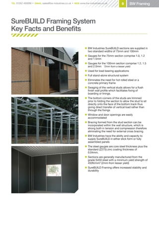 BW Steel Framing Systems 2014 | PDF