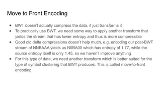 Burrows Wheeler Transform - A foundation for text compression | PPTX