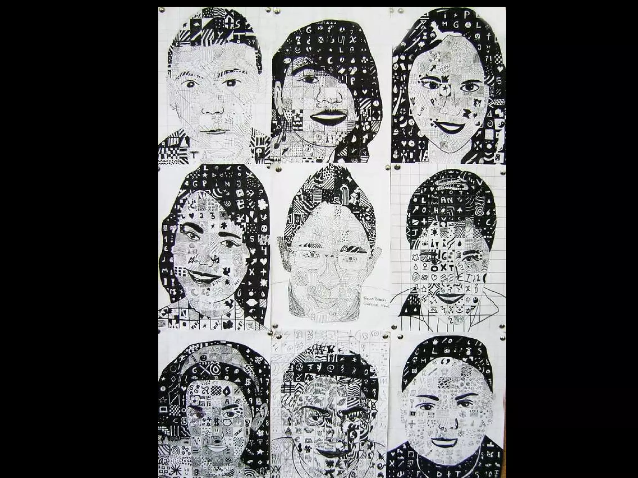 BW Texture Portraits | PPT