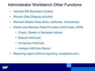 Bw training 2 admin wb | PPT | Computing | Technology & Computing