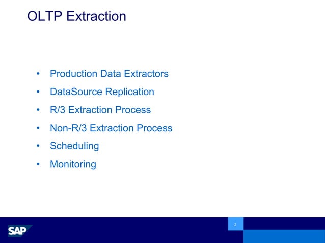 Bw training 4 extraction | PPT
