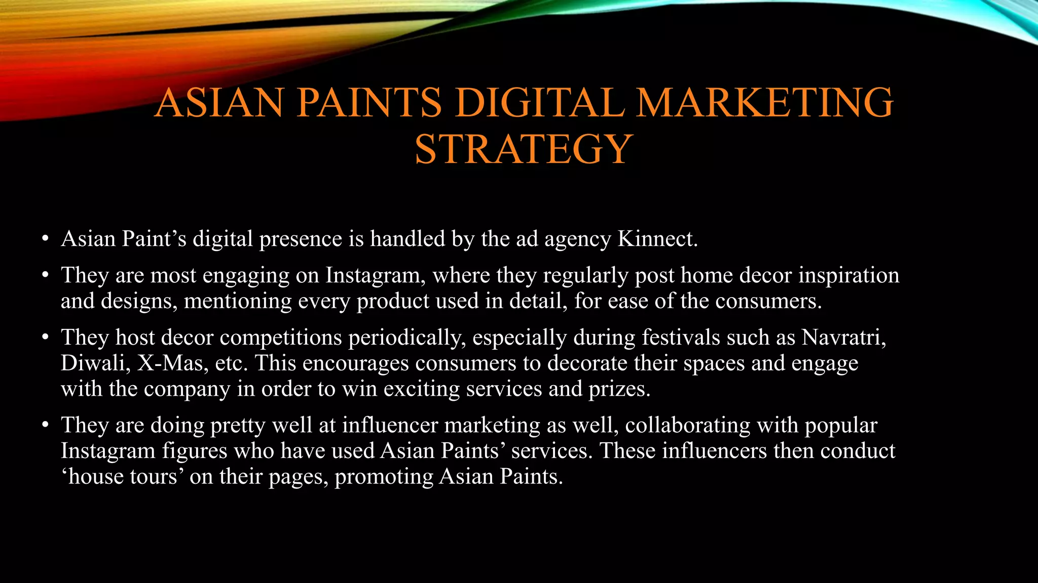 Asian paints marketing analysis | PPTX