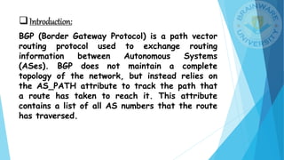 Loop prevention mechanism on BGP routing | PPTX