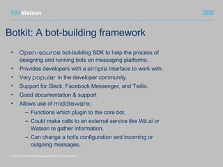 Building with Watson - Advanced Integrations with Watson Conversation | PPT