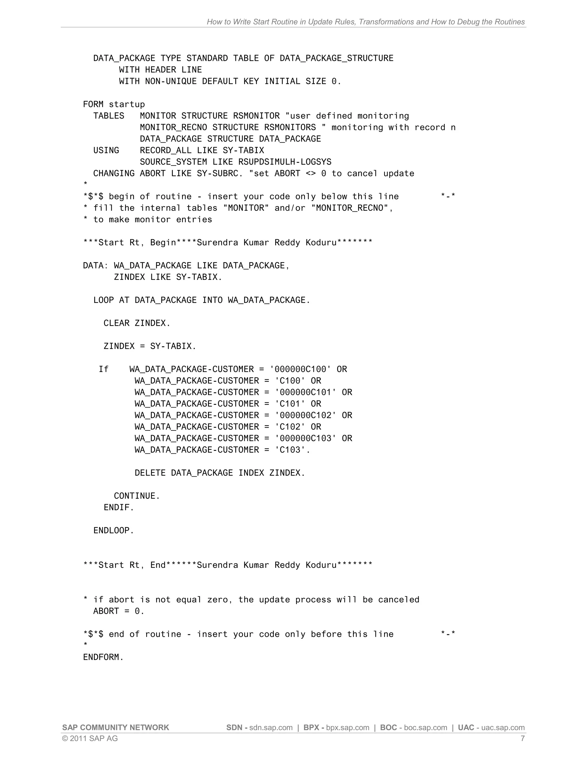 Bw writing routines in update rules | PDF