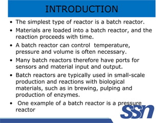 Batch Reactor | PPT