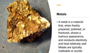 Metals and non metals | PPT