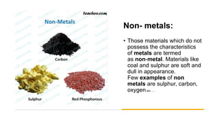 Metals and non metals | PPT