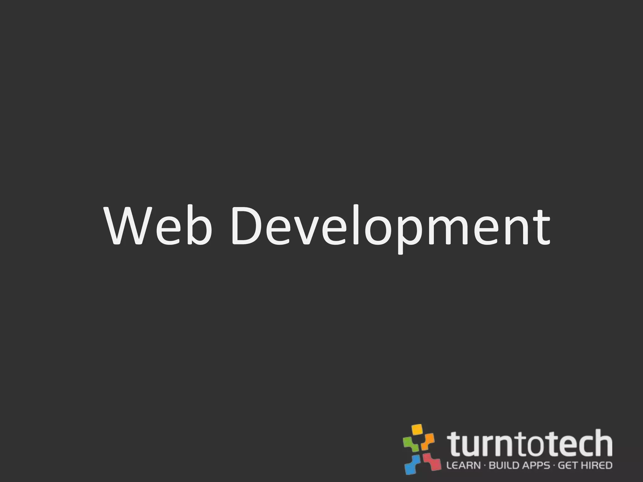Web Development Presentation | PPT