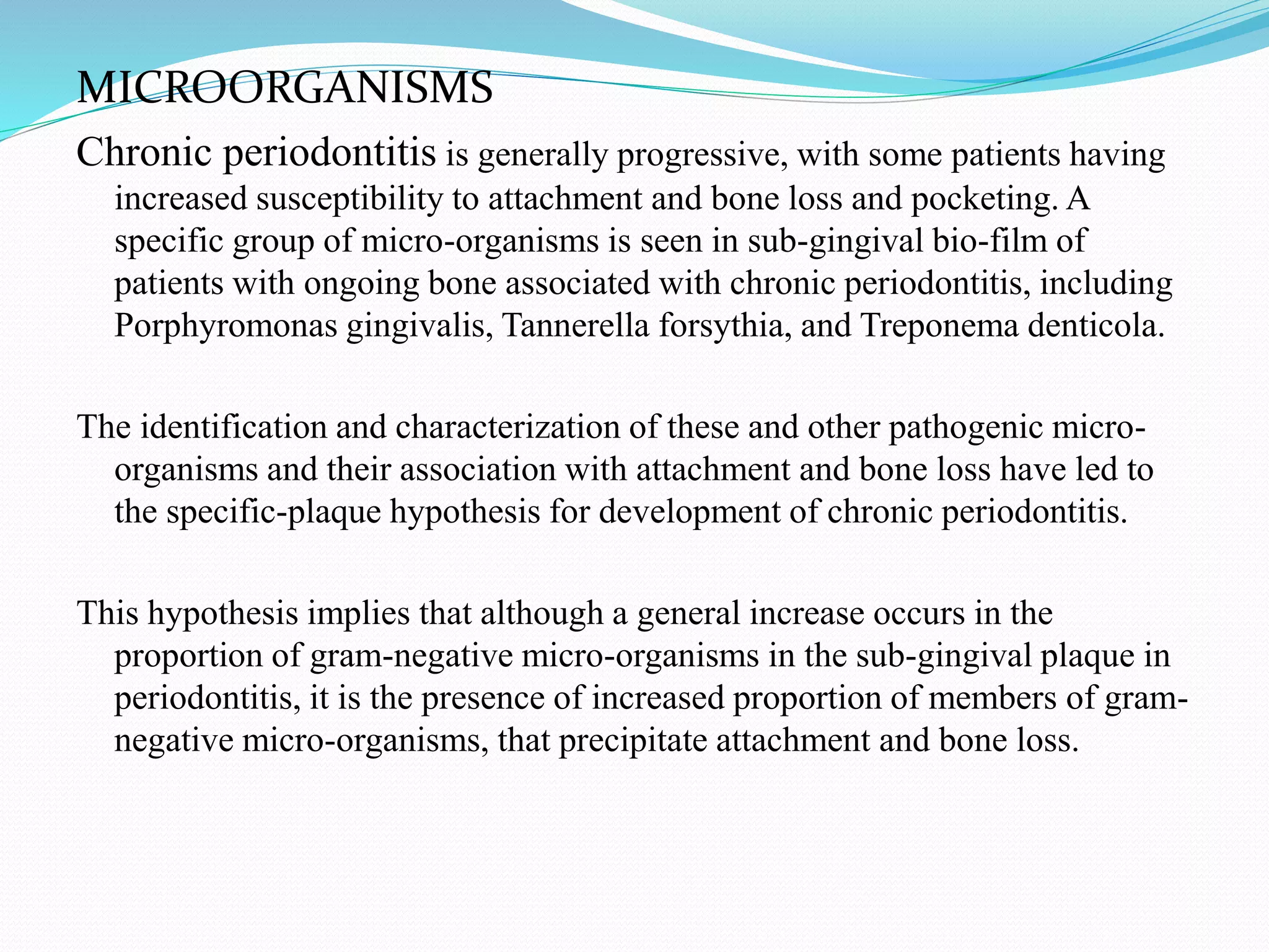 Chronic periodontitis (1) | PPTX