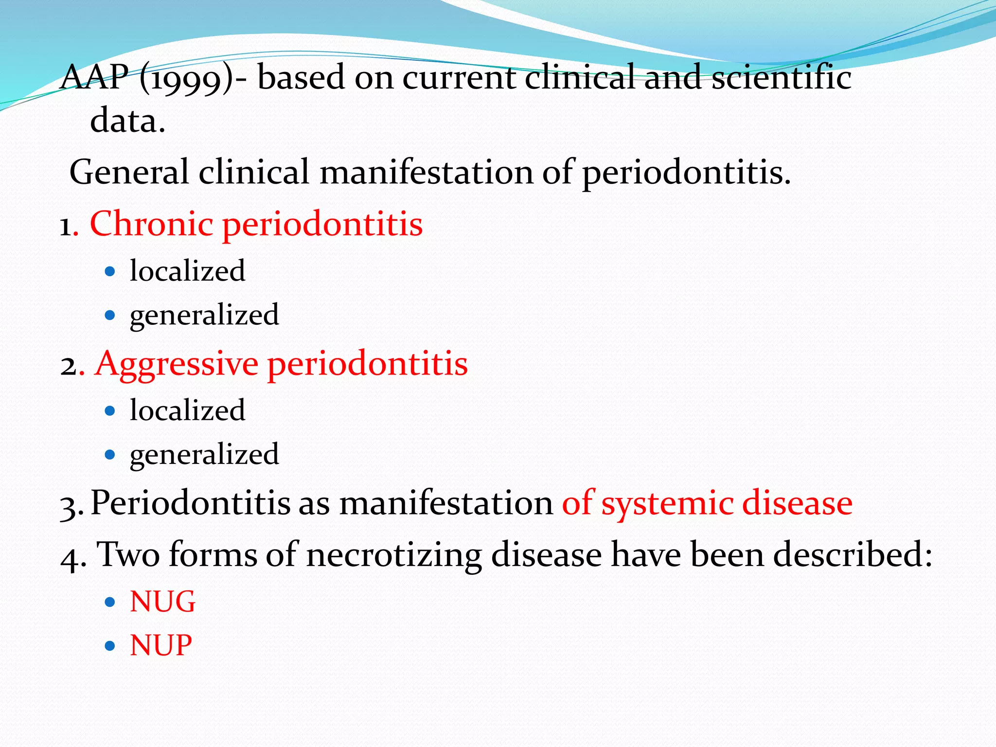 Chronic periodontitis (1) | PPTX