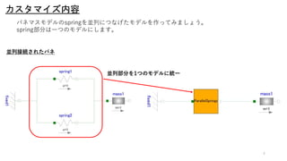 OpenModelica tutorials_4 Model customization2 (超初級チュートリアル4.モデルのカスタマイズ2) | PPTX