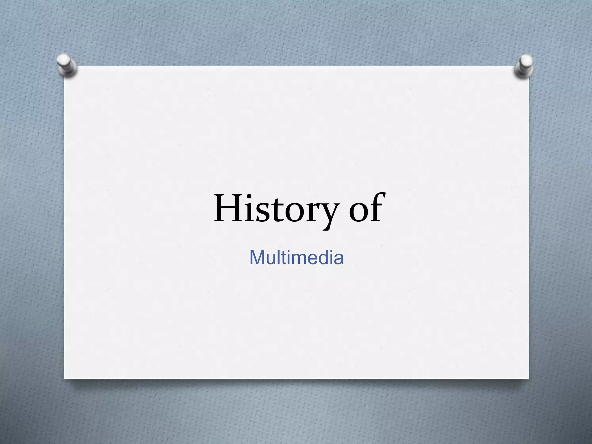 History of Digital Media from from1920 1930 | PPTX