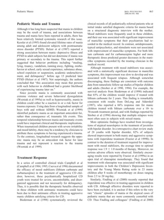 Pediatric mania | PDF