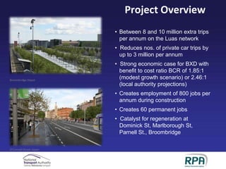 RPA presentation on Luas Broombridge (BxD line) | PPT