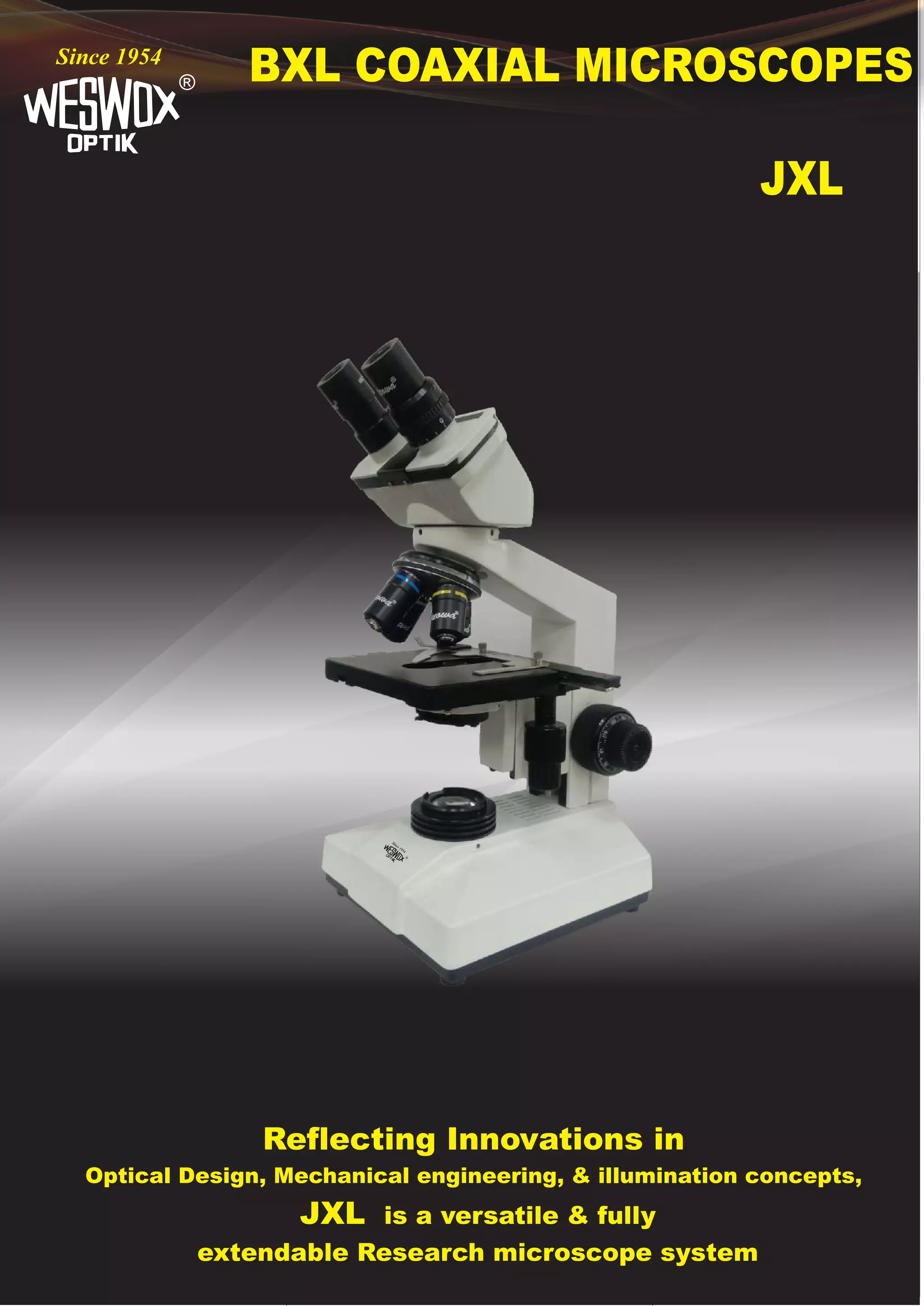 Bxl coaxial microscopes jxl 2 | PDF