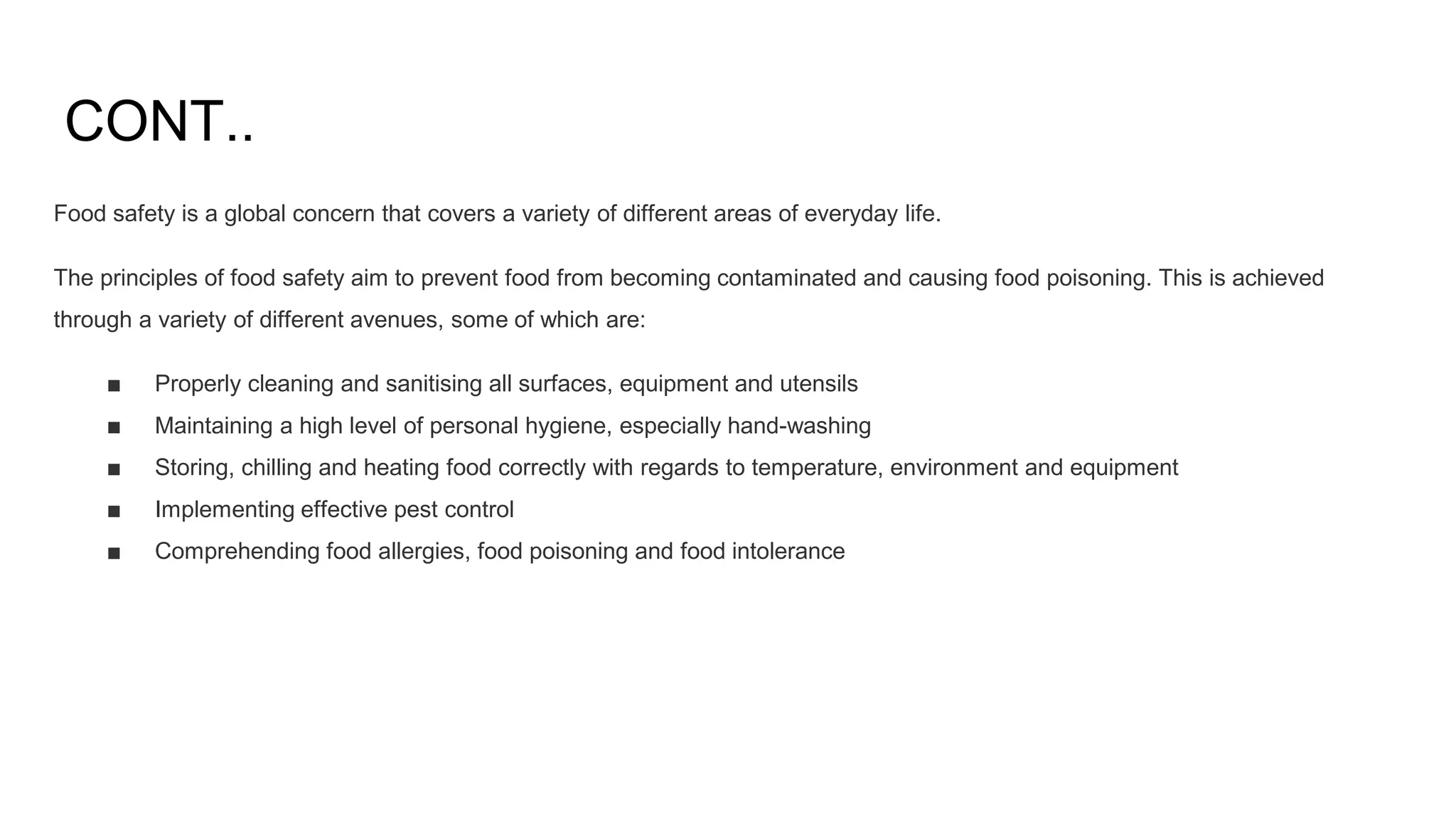 FOOD SAFETY AND QUALITY CONTROL | PPTX