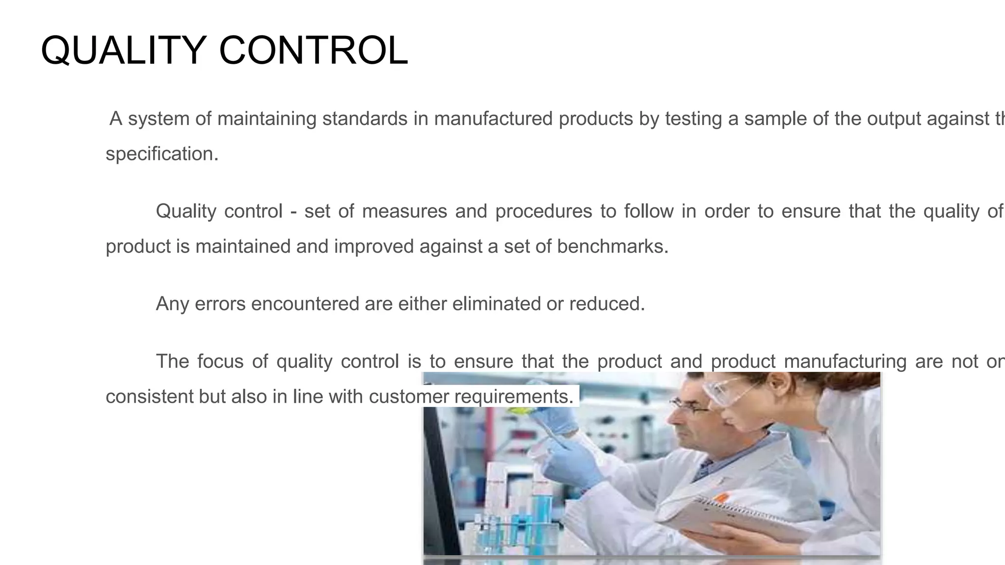 FOOD SAFETY AND QUALITY CONTROL | PPTX