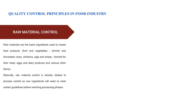FOOD SAFETY AND QUALITY CONTROL | PPTX