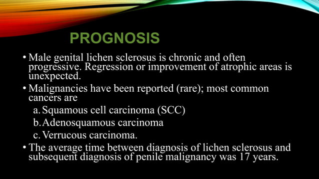 Balanitis Xerotica Obliterans / BXO / Penile Lichen Sclerosis | PPTX ...