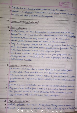 Ch 7 -evolution | PDF