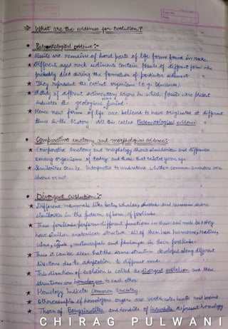 Ch 7 -evolution | PDF