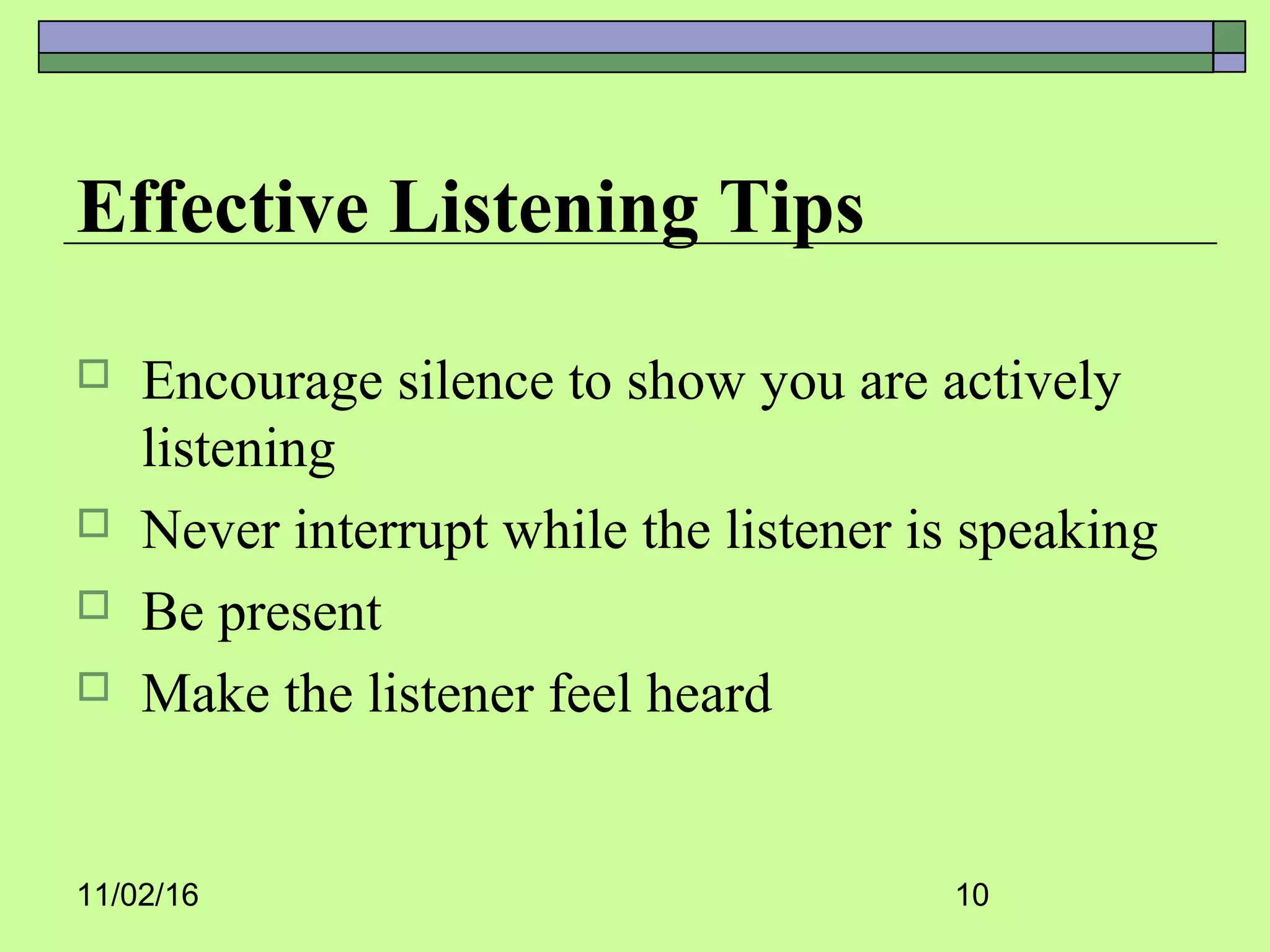 Active listening skill | PPT
