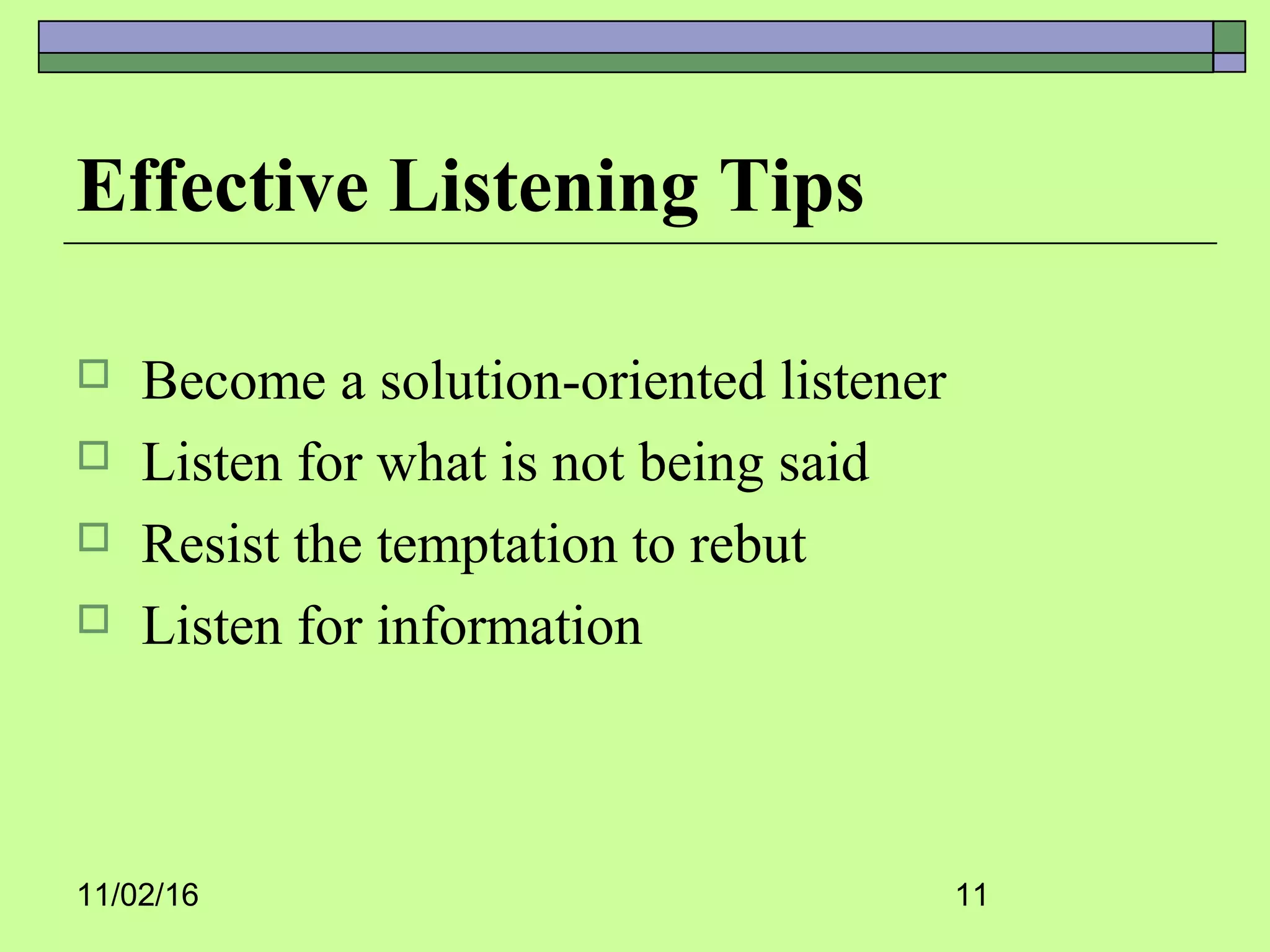 Active listening skill | PPT
