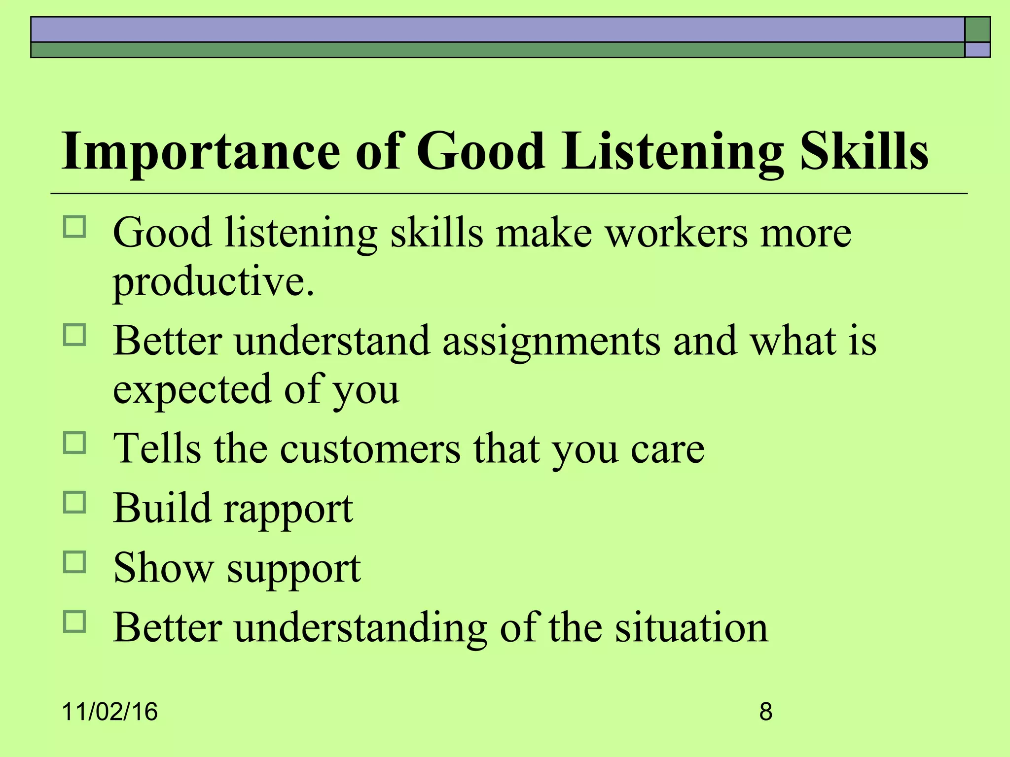 Active listening skill | PPT