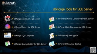 Devart - Database Interaction Solutions | PDF