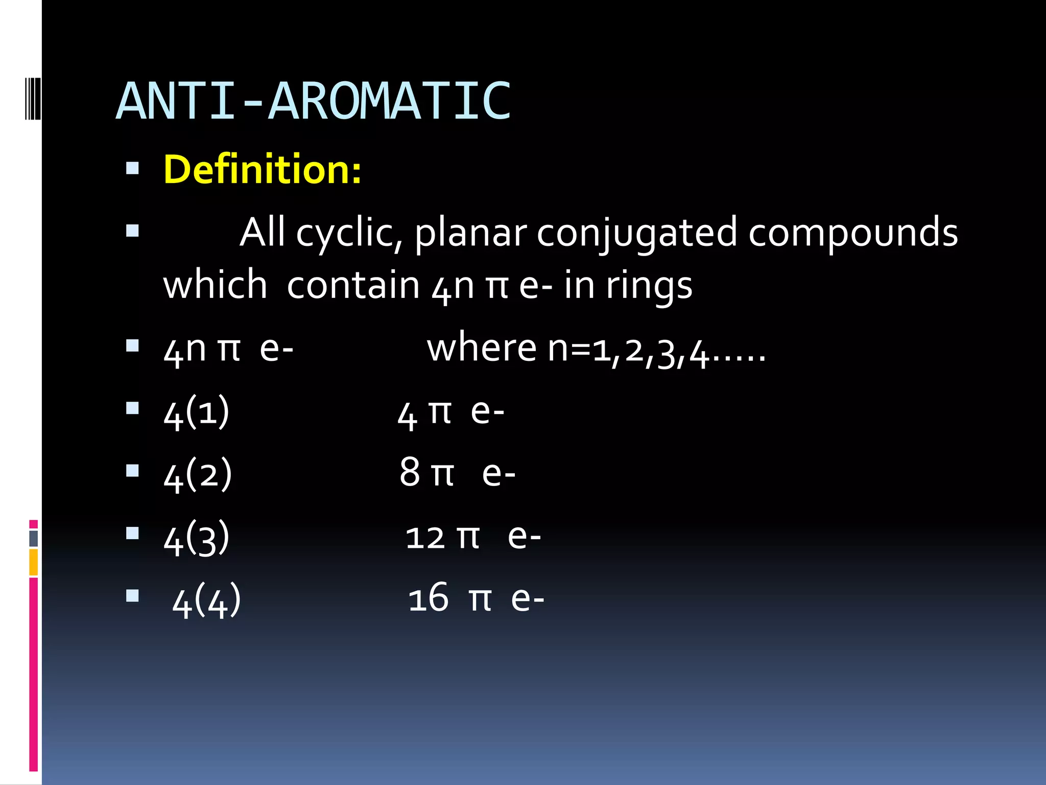 aromatic,Anti-aromatic and non-aromartic compounds | PPTX