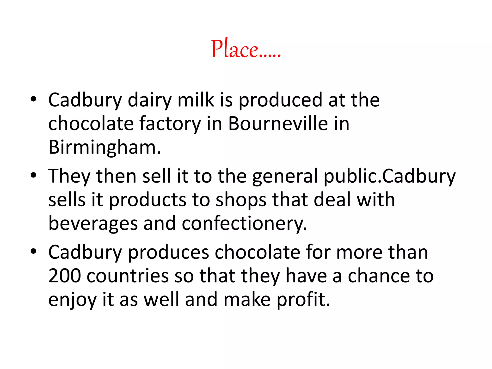 4 P'S OF CADBURY | PPTX