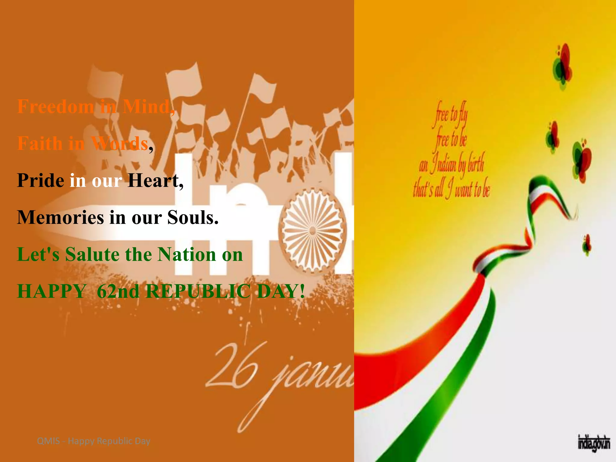 PPT ON REPUBLIC DAY OF INDIA | PPTX | National & Civic Holidays | Holidays
